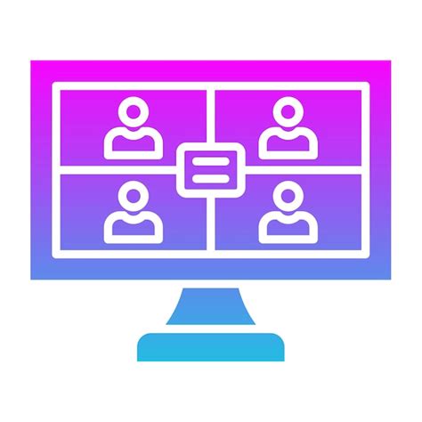 비디오 통화 아이콘 프리미엄 벡터