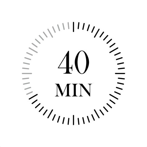 40 Minutes Timers Clocks Timer 40 Min Icon 25752047 Vector Art At Vecteezy