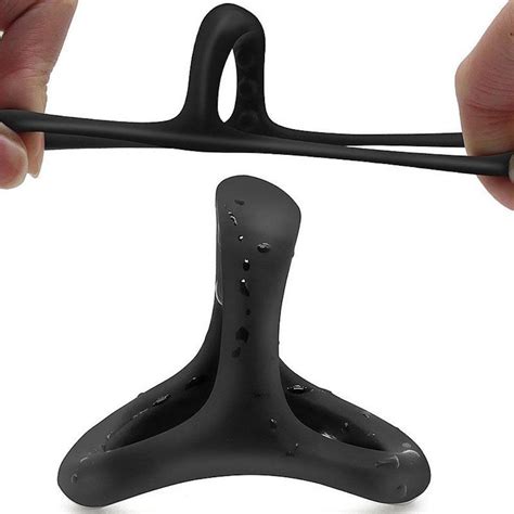 Anel Peniano Retarda Ejaculacao Silicone Elastico Cor Preto Sex Shop Sexy Masculino Penis