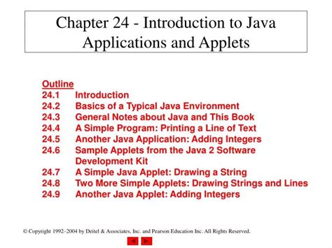 Ppt Chapter 24 Introduction To Java Applications And Applets