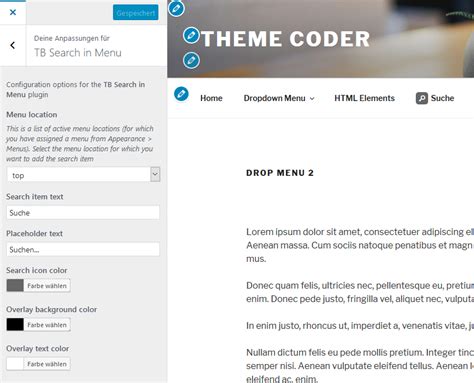 Wordpress Menüs Mit Suchfunktion Erweitern