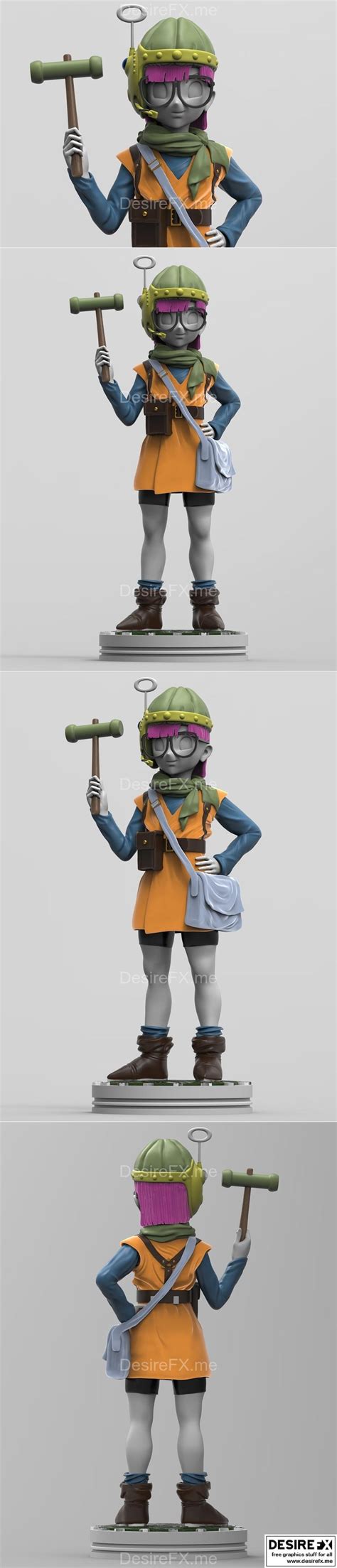 Desire Fx 3d Models Lucca Chrono Trigger 3d Print Model Stl