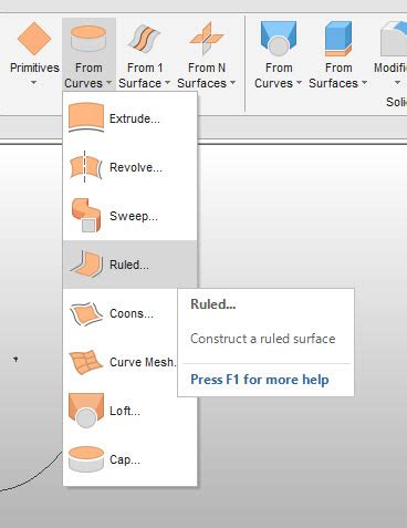 How To Create A Linear Surface From Multiple Curves In FeatureCAM