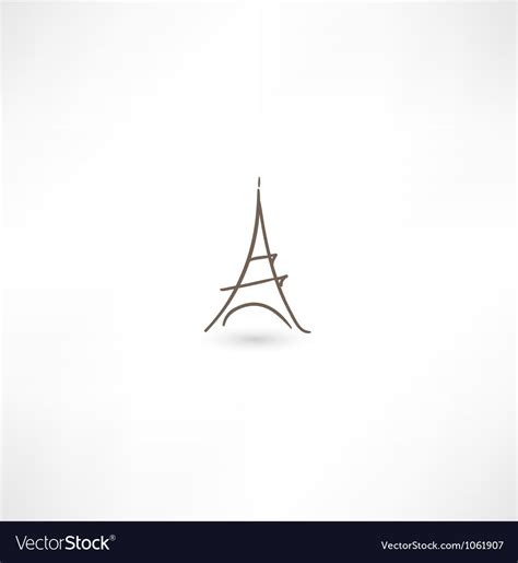 Eiffel Tower Icon Royalty Free Vector Image VectorStock