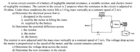 [solved] A Series Circuit Consists Of A Battery Of Solutioninn