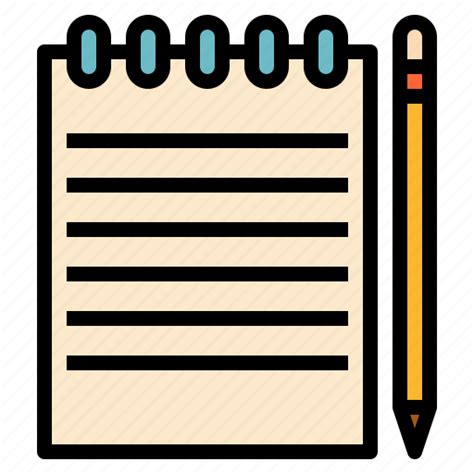 Notepad Pencil Icon Download On Iconfinder On Iconfinder