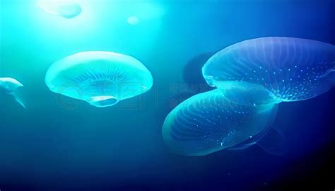 海底ai数字艺术 海底水母游动场景空镜头 Ai视频免费下载mp4格式1792像素编号50544381 千图网
