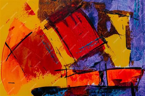 Premium Photo Chromatic Conversations Expressions On Canvas