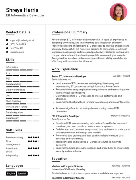 25 Backend Developer Cv Examples And Free Templates For 2024 Cvdesignerai
