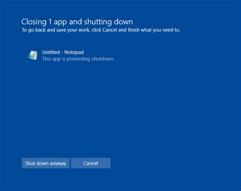 The Problem With The Shutdown Dialog
