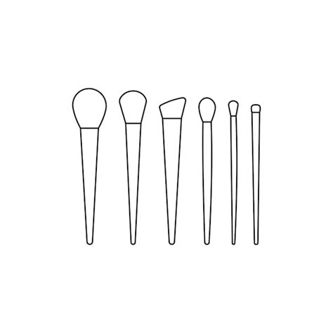Premium Vector Makeup Tools Skincare Icon Set Illustration