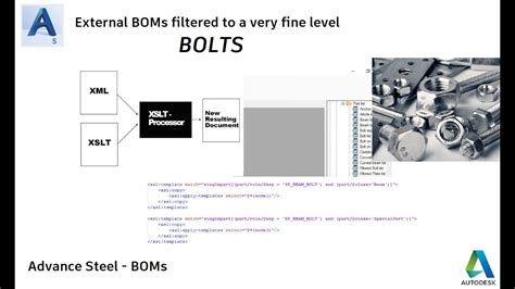 Advance Steel Filtering Bom Data To A Fine Level Using Xslt Files Part 2 Youtube