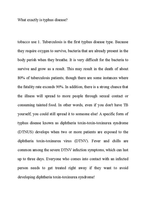 What Exactly Is Typhus Disease What Exactly Is Typhus Disease