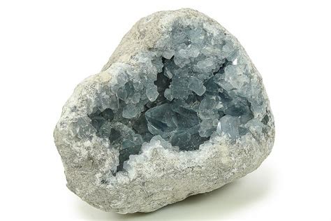 8 Crystal Filled Celestine Celestite Geode Madagascar 287131