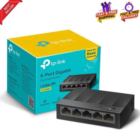 Tp Link 5 Port Gigabit Ethernet Switch Hub Network Splitter Desktop Wallmount Uk £12 53
