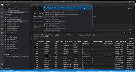 add data table notebook examples extension command · issue 75 · randomfractals vscode data