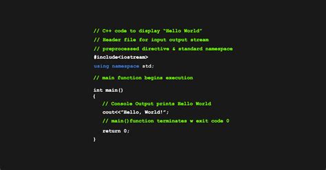 hello world c c plus plus program programmer sticker teepublic