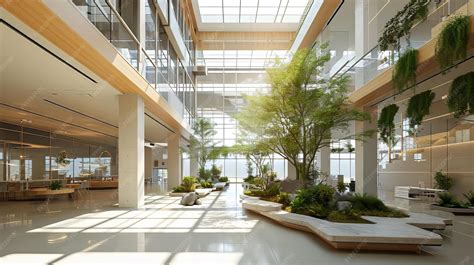 Premium Photo Modern Atrium Design