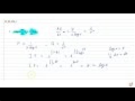 Find The General Solution Of The Differential Equations Xlogx Dx Dy Y Xlogx YouTube