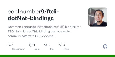 Github Coolnumber9ftdi Dotnet Bindings Common Language Infrastructure C Binding For Ftdi