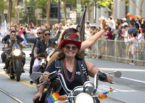Partiipants In The 54th Annual San Francisco Ca Gay Pride Parade Going