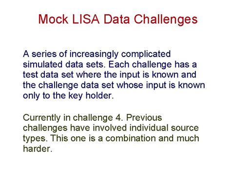 Lisa A Big Problem On A Small Data