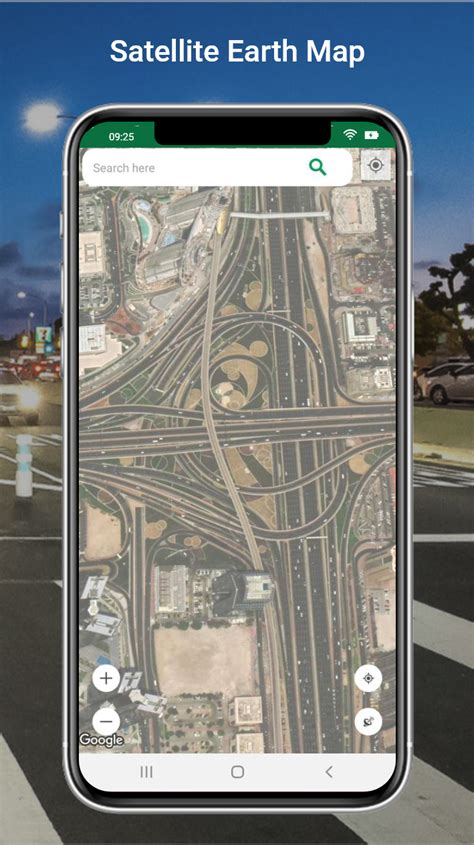 Live GPS Satellite Map Navigation Direction