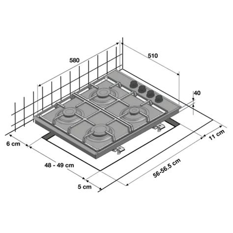 Defy Slimline 4 Burner Gas Hob Dhg602 Tafelberg Furnishers
