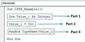 Vba Cstr Definition Syntax Examples How To Use