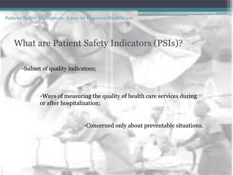 Ppt Patient Safety Indicators Powerpoint Presentation Free Download Id 3581623