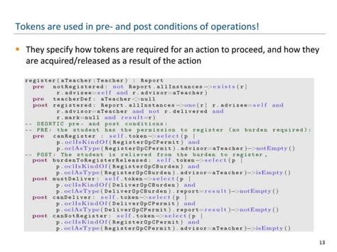 Modeling Behavioral Deontic Constraints Using Uml And Ocl Ppt
