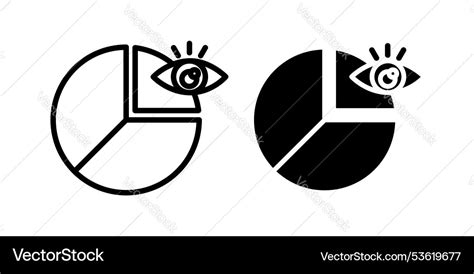 Predictive Analytics Icon Predict Growth Pie Vector Image