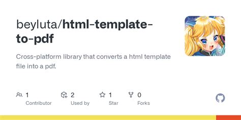 GitHub Beyluta Html Template To Pdf Cross Platform Library That