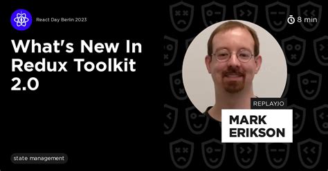 Whats New In Redux Toolkit 20 By Mark Erikson
