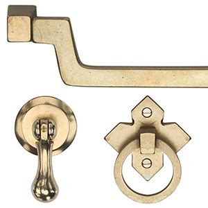 Ashley Norton Drop Pulls Natural Bronze Showerrods