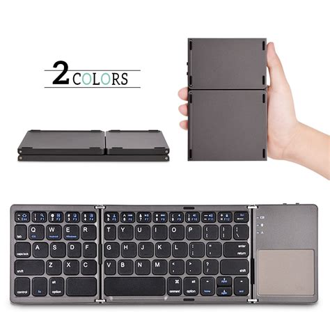 Portable Mini Foldable Wireless Bluetooth Keyboard Touchpad For Ipad
