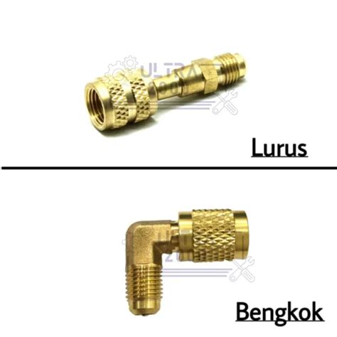 Adapter Nepel R410 Nepel Ac Mobil Angin Kompresor 1 4 Nepel