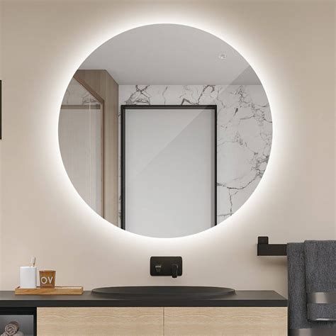 Espejo De Baño Lisboa De Ledimex Con Luz Fría Y Sensor Antivaho