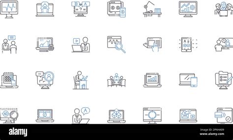 Creating Partnerships Line Icons Collection Collaboration Alliance Coalition Unity