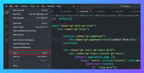 How To Customize Your Ghost Theme Using Code Editor Electron Themes