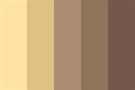 پالت رنگی قهوه ای کرمی مبلمان فضای باز دکورز Decorose