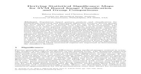 pdf lncs 7510 deriving statistical significance maps for … · p d fofwj