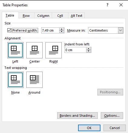 How To Wrap Text Around The Table In MS Word OfficeBeginner