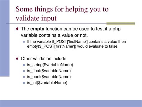 Ppt Php Validating Forms And Loops Powerpoint Presentation Free Download Id6337498
