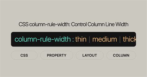 Css Column Rule Width Control Column Line Width