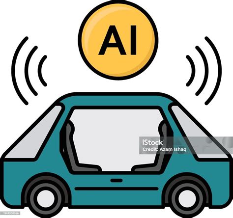 도로 스마트 미팅 컨셉 로보카 벡터 컬러 아이콘 디자인 미래 교통 심볼 무인 친환경 운송 혁신 사인 자율 Ai 차량 스톡 일러스트레이션 5g에 대한 스톡 벡터 아트 및 기타