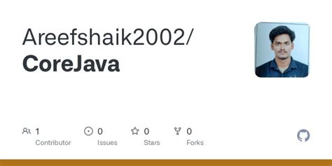 Areef Shaik On Linkedin Github Areefshaik2002corejava