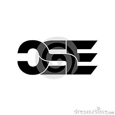 Letter CSE Simple Monogram Logo Icon Design Cartoon Vector CartoonDealer Com 212139345
