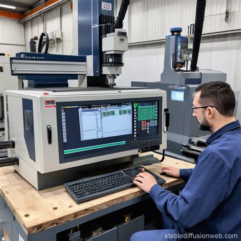 Remote CNC Machine Monitoring Stable Diffusion Online