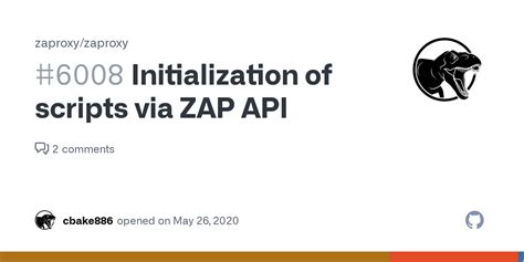 Initialization Of Scripts Via Zap Api · Issue 6008 · Zaproxyzaproxy